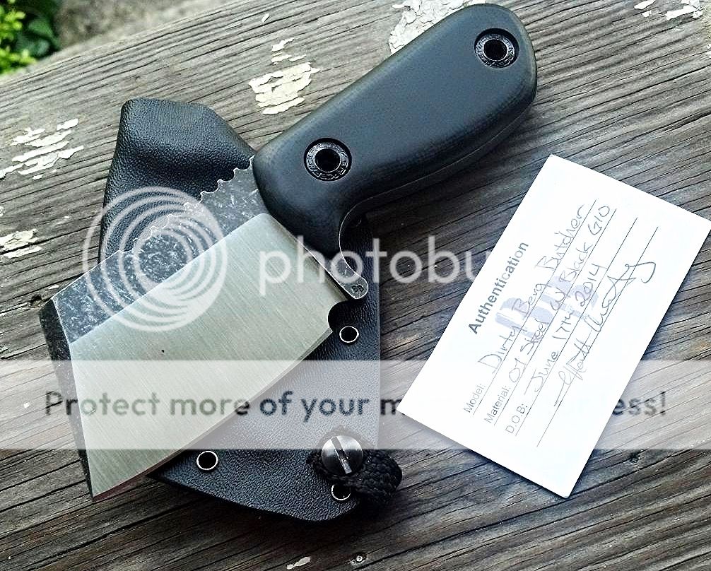 FS: Drop, Berg Blades Mini Cleaver... Rare. New Scales and Kydex sheath ...